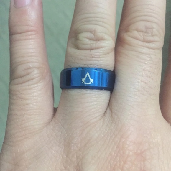 Accessories | Blue Titanium Assassins Creed Ring | Poshmark